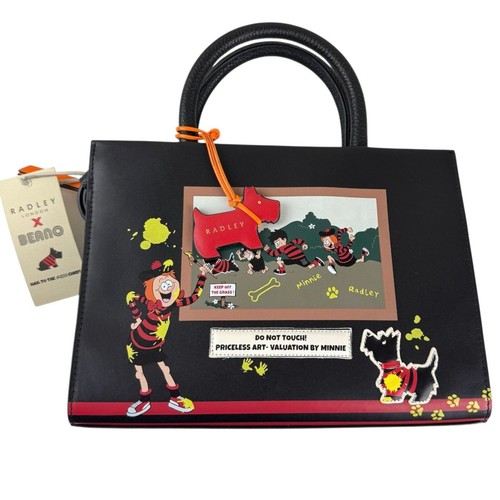 Radley London x BEANO Small Ziptop Grab Bag Minnie 70th Anniversary ...