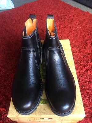 Output By Girza Mens Leather Boots Size 9 | eBay UK