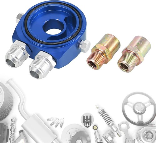 M20x1.5 Oil Gauge Turbo Filter Sandwich Cooler Adapter Plate Bypass Kit ...