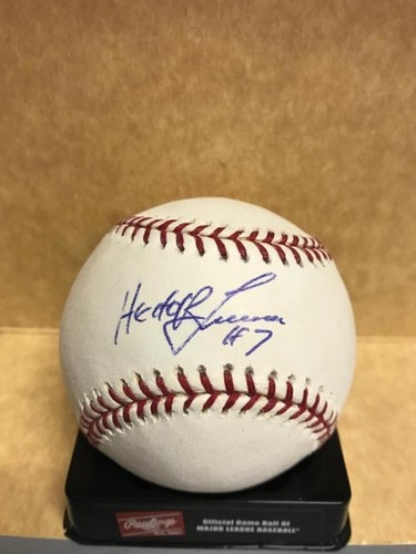HECTOR LUNA PHILLIES/CAEDINALS SIGNED AUTOGRAPHED M.L. BASEBALL W/COA ...