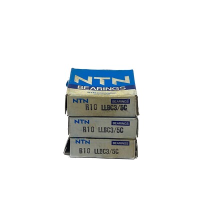 NIB LOT OF 3 NTN 15.875mm Bore 34.85mm OD Deep Groove Ball Bearing R10 ...