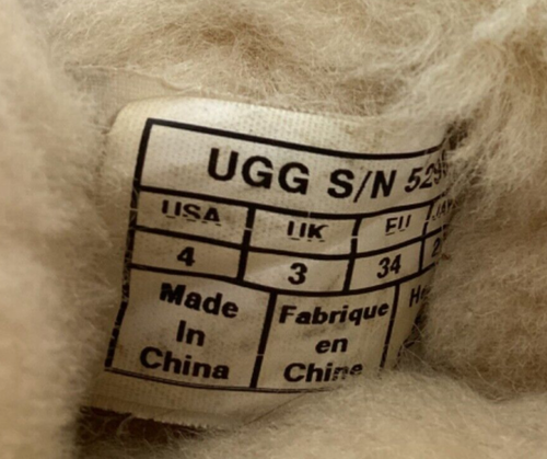 UGG Australia KIDS DAKOTA Brown Moccasin Slip On Shoes Slippers Size 4 ...