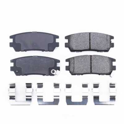 Disc Brake Pad Set-Rear Z17 Low-Dust Ceramic Brake Pads with Hardware ...