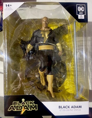 NEW DC Direct Black Adam 12” PVC Statue McFarlane Toys The Rock 12 Inch ...
