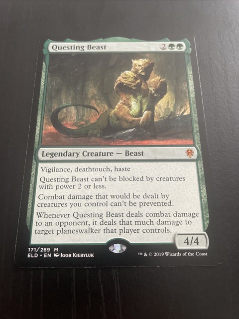 MTG Questing Beast Throne of Eldraine 171/269 Regular Mythic for sale ...