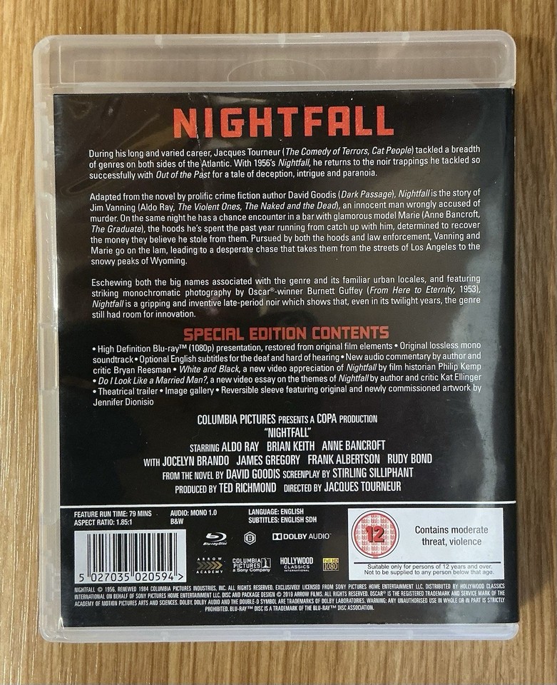Nightfall - Gripping Film Noir Thriller - New Arrow Academy Blu-ray | eBay UK