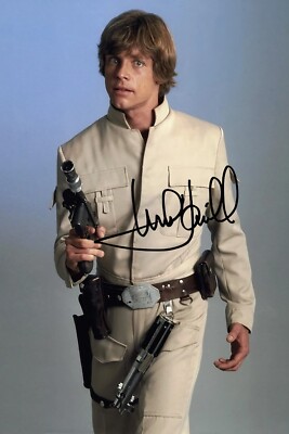 Mark Hamill Signed Autograph 6x4 Inch PHOTO Pre Print Star Wars - Luke ...