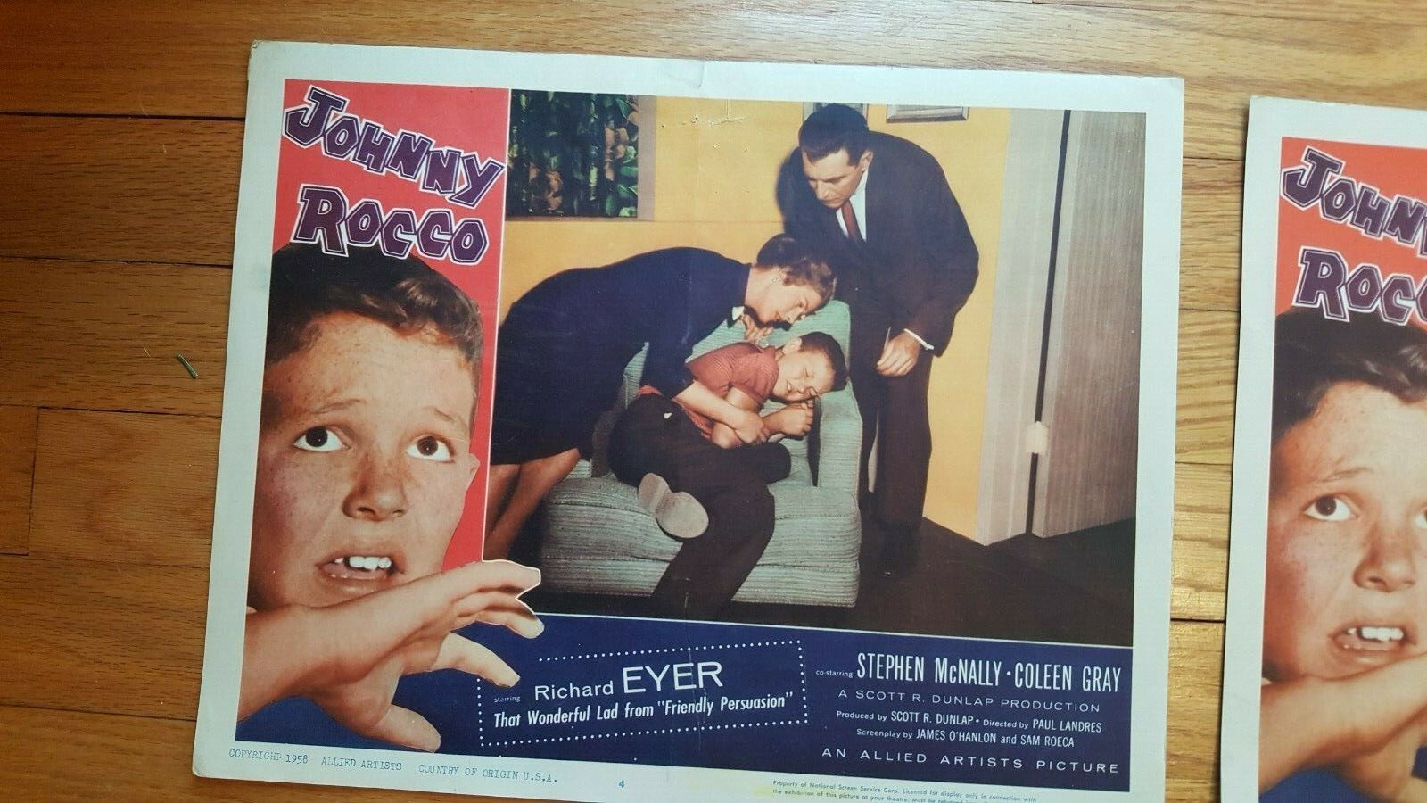 Set of 8 Color Lobby Cards of the movie "JOHNNY ROCCO" 1958 | eBay UK