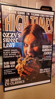 Custom PRINTED 24X36 OZZY OSBORNE HIGH TIMES MAGAZINE PROMO BLACK ...