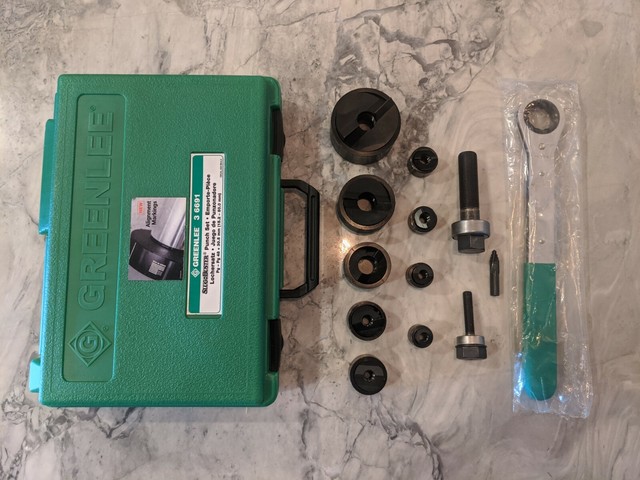 Greenlee 36691 NA Slug-buster 10 Piece Manual Metric Knockout Punch KI ...