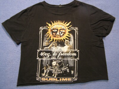 Sublime 40oz to Freedom 25 year Concert Tour T-Shirt Black Shirt Size L ...