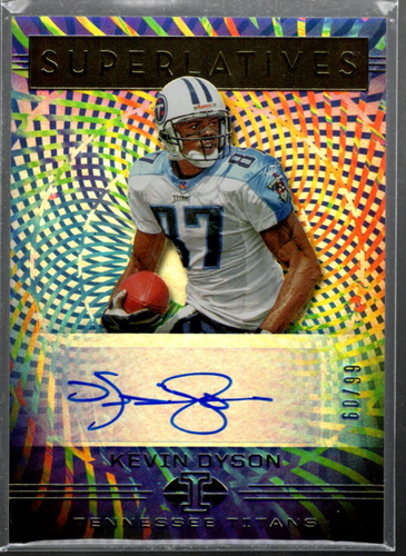 B1674- 2020 Panini Illusions Superlatives Autographes #7 Kevin Dyson ...