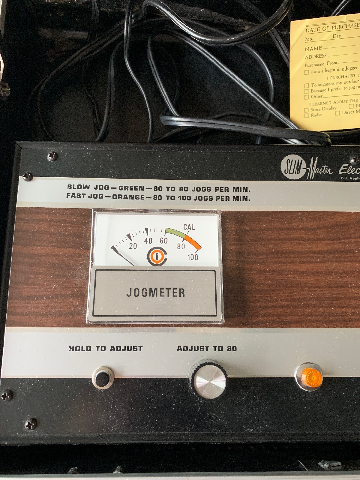 Vintage Retro Slim-Master Electronic Jogger EXERCISE MACHINE Exerciser ...