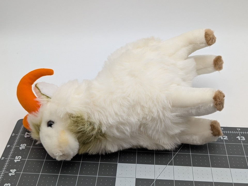 Dakin MTV Ram Plush 12 Inch White Nature Babies 1987 Stuffed Animal Toy ...