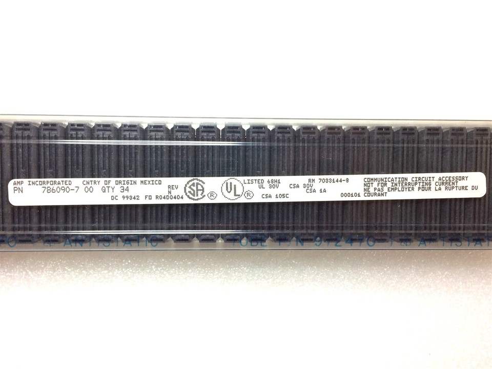 786090-7 TYCO CONN D-TYPE PLUG 68POS STR IDC 6 PIECES | eBay