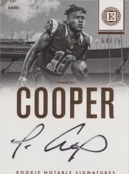 2016 Panini Encased - Rookie Notable Signatures Pharoh Cooper #RNI-PC ...
