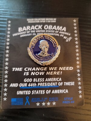 President Barack Obama Limited Edition Collector's Edition Lapel Pin ...