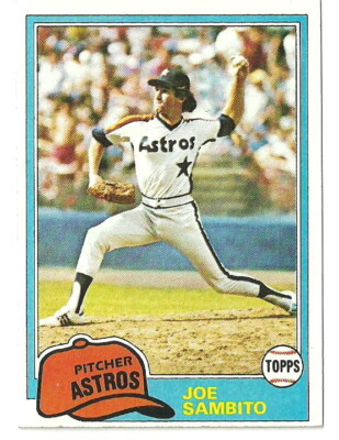 JOE SAMBITO HOUSTON ASTROS #385 - TOPPS NM-MT 1981 | eBay