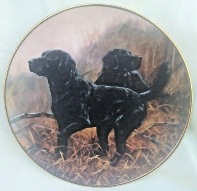 Labrador Retriever Dog Plate Awaiting Commands Franklin Mint Royal ...