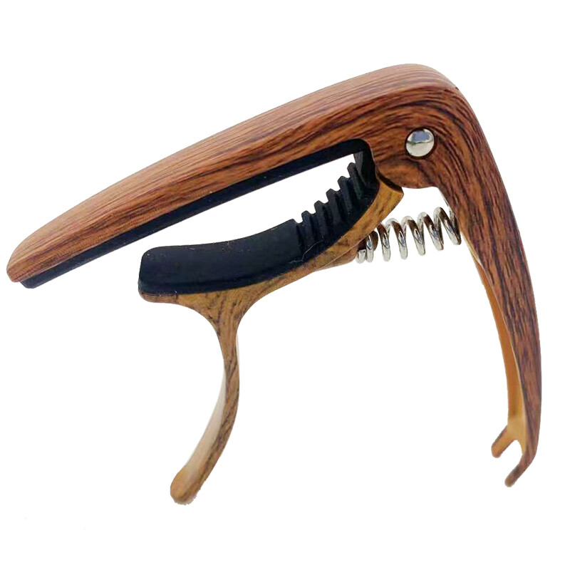 Guitar Capo Aluminum Alloy Grip Quick Change Clamp Key Acoustic Tone ...