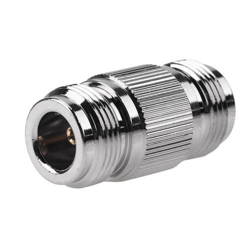 N Type Female to Female Copper Jack RF Coax Connector Adapter Silver | eBay
