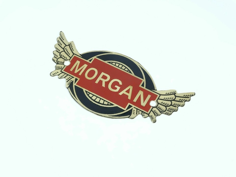 Vintage Car Morgan Flying Bonnet Hood Brass Badge / Emblem Golden ...