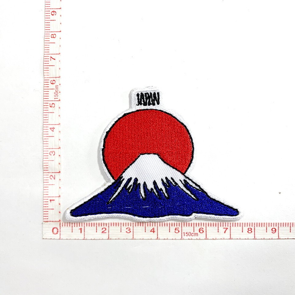 Mount Fuji Patch Japan Mountain Travel Artwork Emblem for DIY Iron on ...