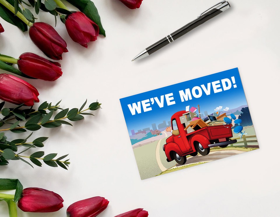 New Address Postcards - 50 Moving Postcards -17001 | eBay