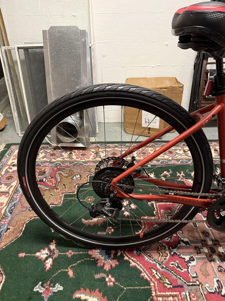 USED Specialized Crossroads 2.0 Medium Step Thru Hybrid red 3x7 Speed | eBay