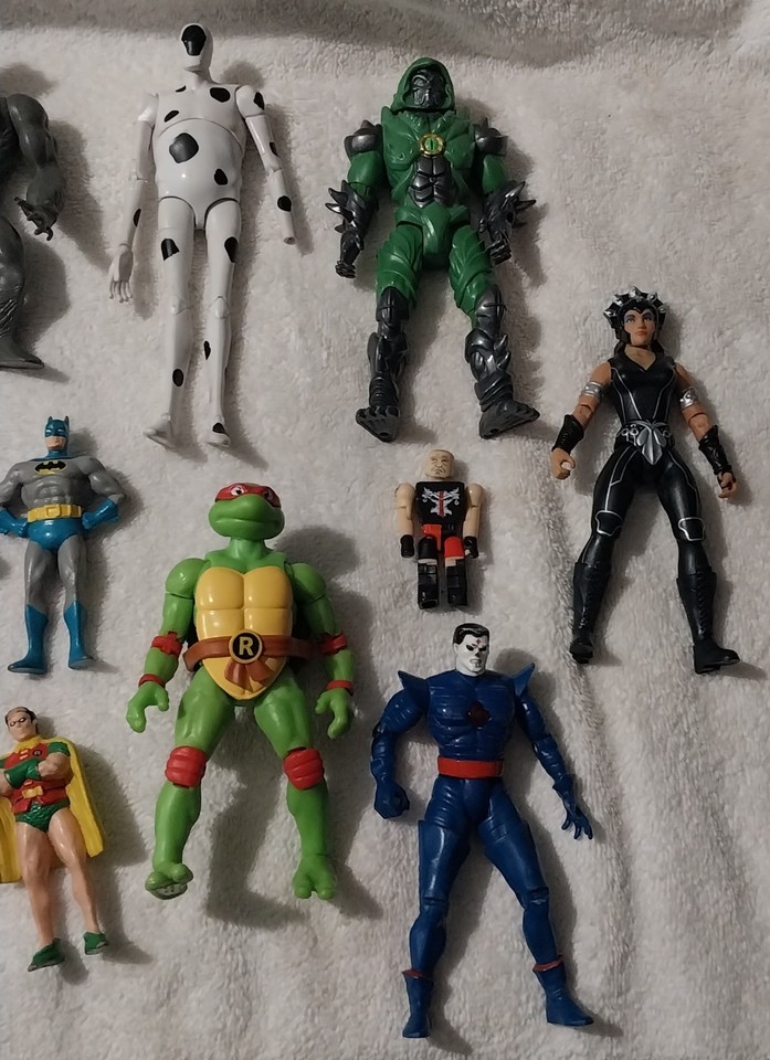 Action Figure Toys Mixed Lot Of 20 Figures Vintage & Modern | eBay