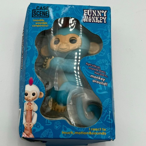 Fingerlings Monkey Blue With Orange Hair Boris Interactive Toy Original ...