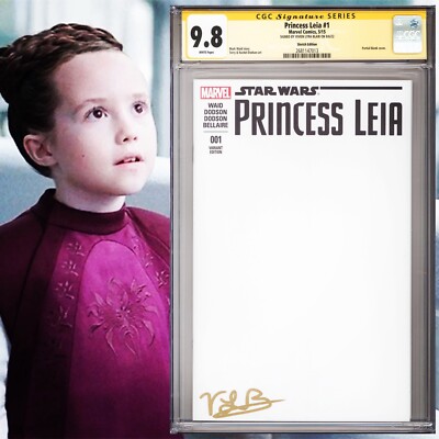 CGC 9.8 SS Princess Leia #1 Sketch Variant signed by Vivien Lyra Blair ...