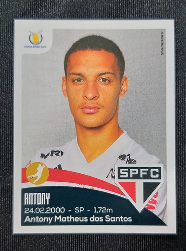 ANTONY rookie official sticker Brazilian Championship 2019 - Manchester ...
