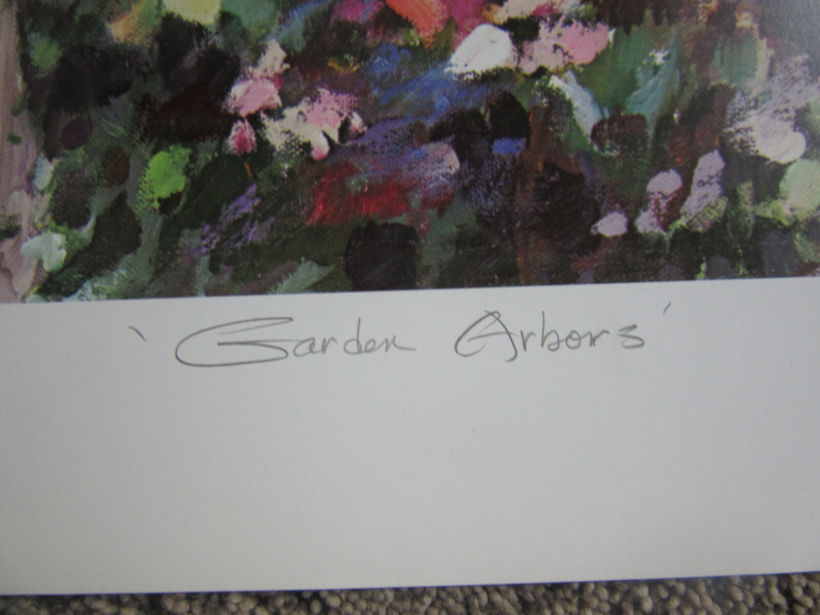 Sue Tushingham Mcnary" Garden Arbors" Signed & Numbered Lithograph 26 X ...