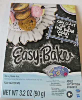 Easy Bake Oven Refill Mix Chocolate Chip & Pink Sugar Cookies | eBay