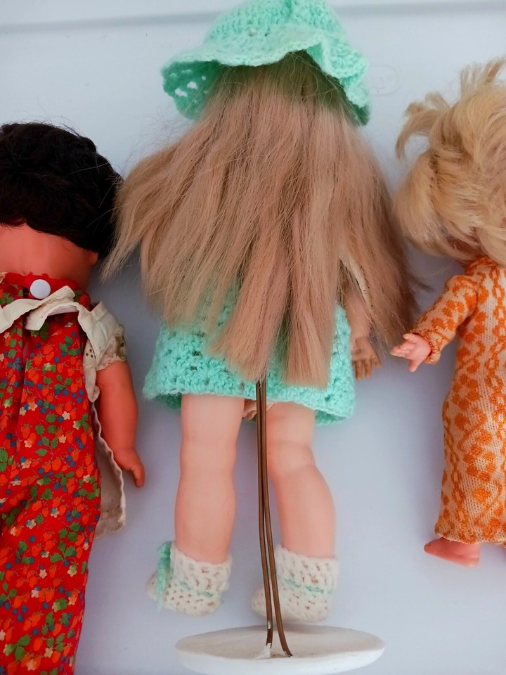 Vintage Doll Lot 1960s 1970s 1980s 7 Dolls with Rooted Hair EFFANBEE ...