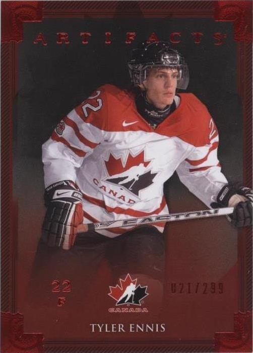 2013-14 Upper Deck Artifacts - Team Canada Tyler Ennis #148 Ruby /299 ...