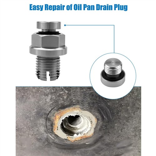 M12.1-1.5x15mm Oil Drain Plug Self Tapping Oil Pan Thread Repair Kit w ...