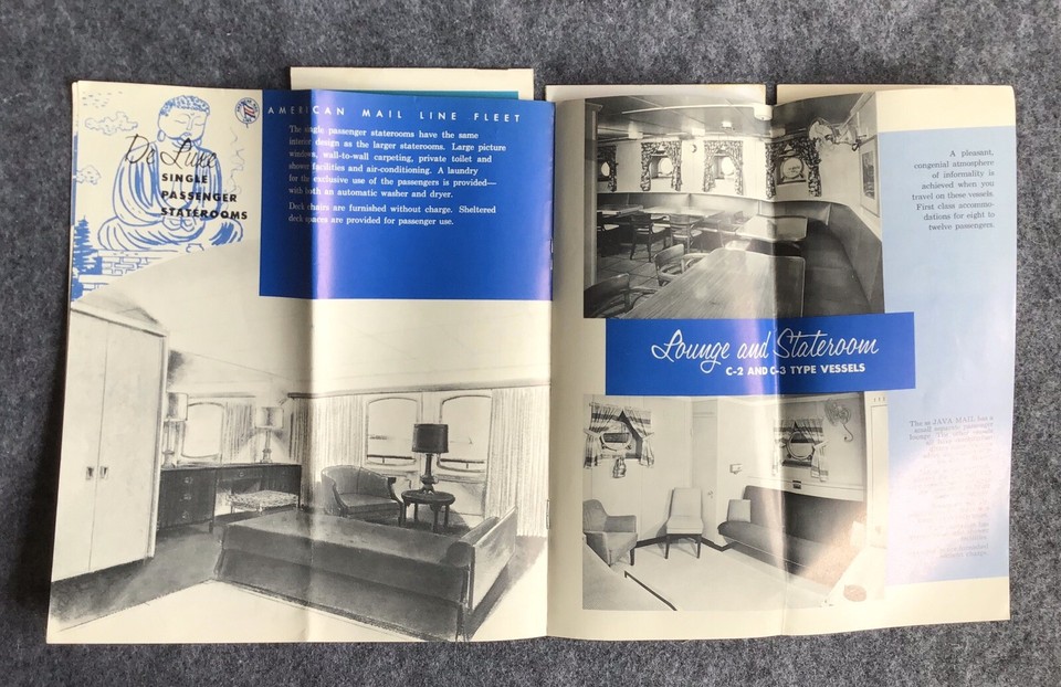 1960s American Mail Line Pacific Northwest Orient Southeast Asia ...