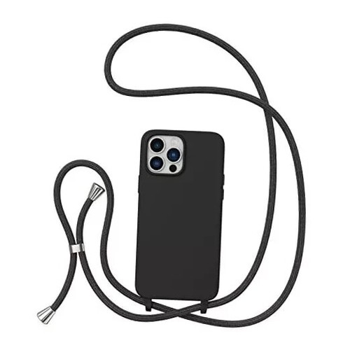 Crossbody Case for iPhone 14 Pro with Lanyard Strap Adjustable Rope ...