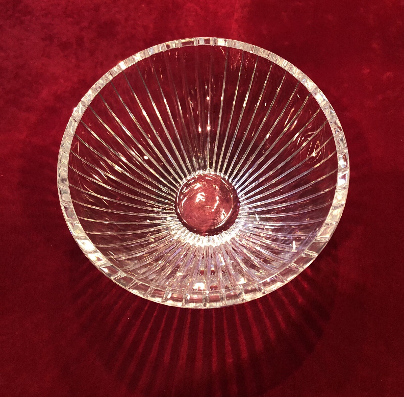 Stunning PEERAGE by ASTRAL Cut Lead Crystal Hand Blown Large Bowl 9.5”D ...