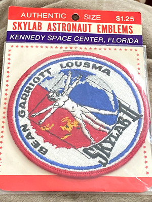 Vtg Skylab II Bean Garriott Lousma NASA Kennedy Space Center Sew on Patch ~ New | eBay