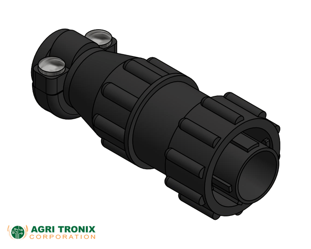 4 pin AMP connector with pins and cable clamp (male pins) | eBay