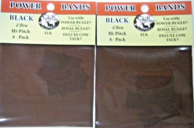 ELK INC POWER BUGLE BANDS REPLACEMENT BANDS BLACK ULTRA HIGH PITCH 8 ...