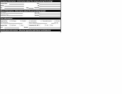 Digital Drug Test Result Form for use after drug testing | eBay