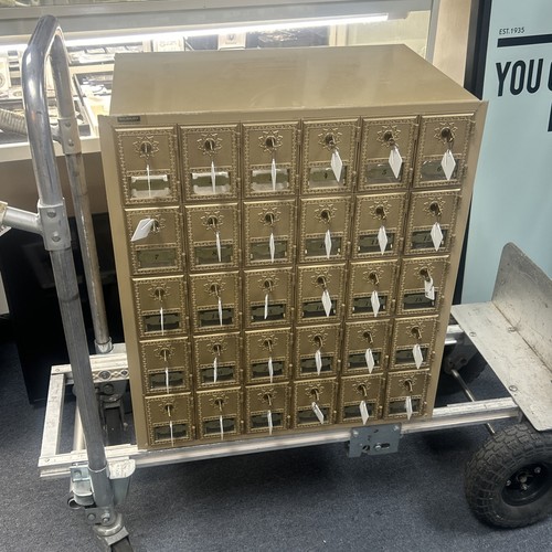 Post Office PO Box cabinet - bank of 30 P.O. Boxes - P. O. Box And 30 ...