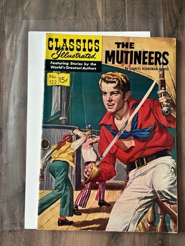 Classics Illustrated 122: The Mutineers (1954) HRN123! 1st Ed Print | eBay