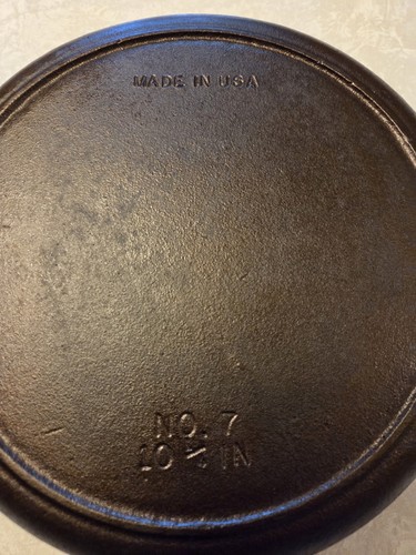 BSR #7 Cast Iron Skillet with Heat Ring Birmingham Stove and Range | eBay
