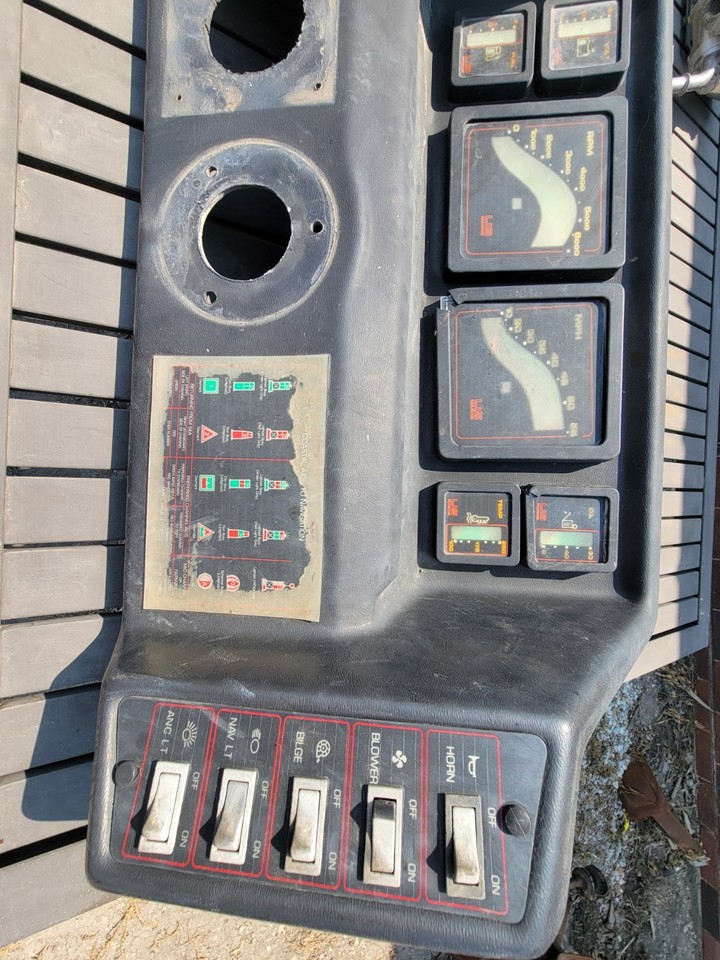 1987 Bayliner Capri Boat Dash Panel WIRING Volvo Penta Parts | eBay