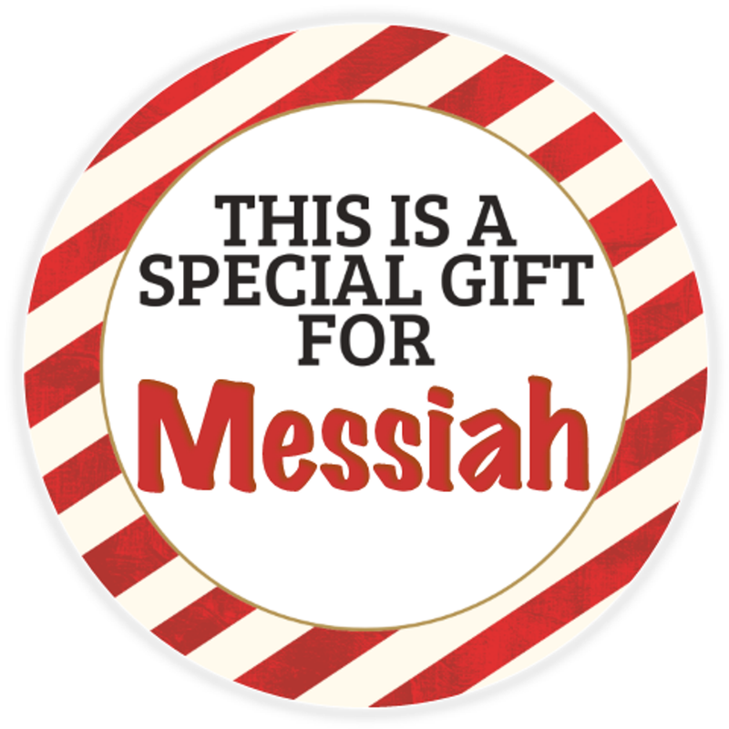 This is a Special Gift for Messiah - 10 Pack Circle Stickers 3 Inch ...